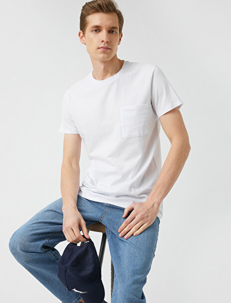 Koton Erkek Cepli Basic Tişört