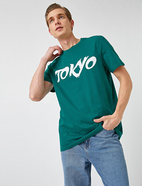 Koton Erkek Tokyo Baskılı Tişört