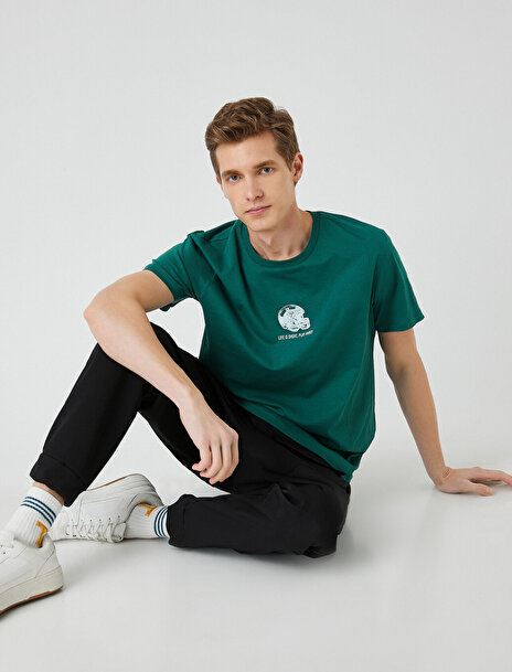 Koton Erkek Amerikan Futbolu Baskılı Tişört Koton Erkek Amerikan Futbolu Baskılı Tişört