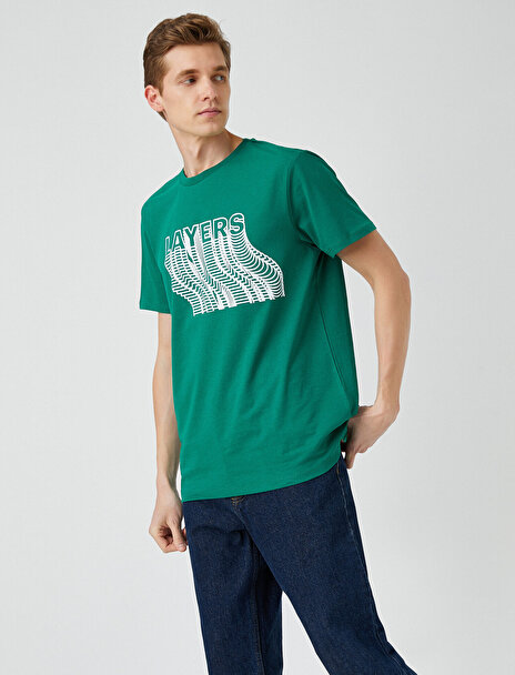 Koton Erkek Regular Fit Baskılı Tişört