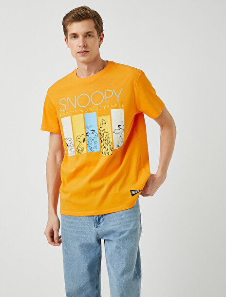 Koton Erkek Snoopy Oversize Tişört Lisanslı Baskılı Koton Erkek Snoopy Oversize Tişört Lisanslı Baskılı