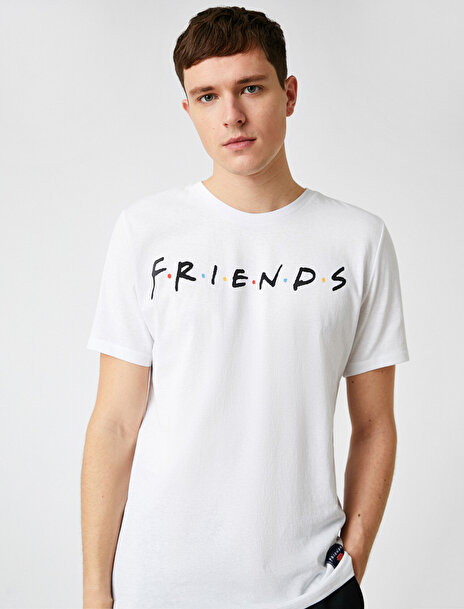 Koton Erkek Friends Tişört Lisanslı Baskılı Koton Erkek Friends Tişört Lisanslı Baskılı
