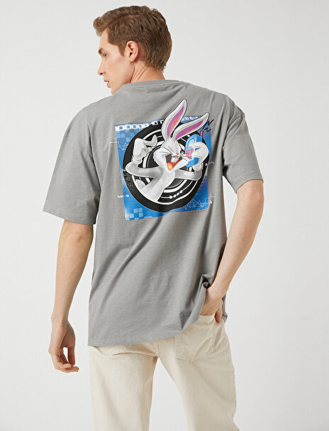 Koton Erkek Bugs Bunny Oversize Tişört Lisanslı Baskılı