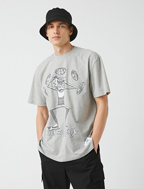 Koton Erkek Rick and Morty Oversize Tişört Lisanslı Baskılı Koton Erkek Rick and Morty Oversize Tişört Lisanslı Baskılı