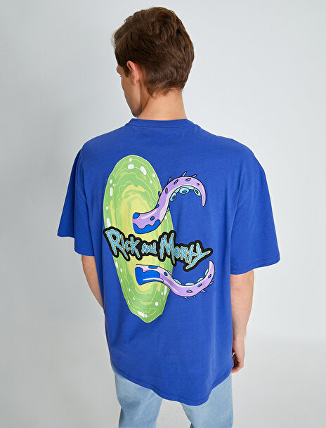 Koton Erkek Rick and Morty Oversize Tişört Lisanslı Baskılı Koton Erkek Rick and Morty Oversize Tişört Lisanslı Baskılı