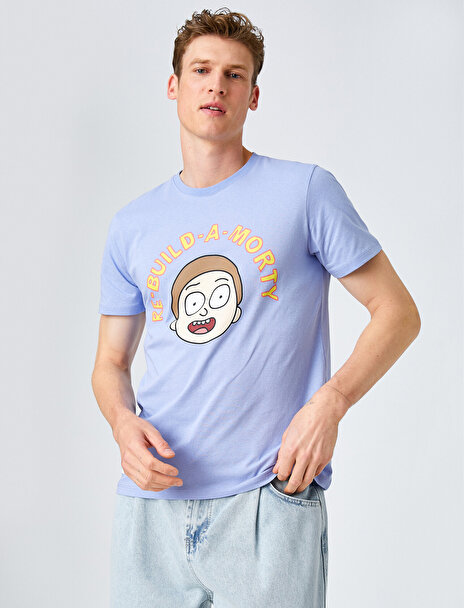 Koton Erkek Rick and Morty Tişört Lisanslı Baskılı Koton Erkek Rick and Morty Tişört Lisanslı Baskılı