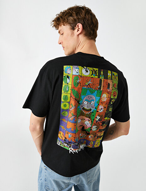 Koton Erkek Rick and Morty Oversize Tişört Lisanslı Baskılı Koton Erkek Rick and Morty Oversize Tişört Lisanslı Baskılı