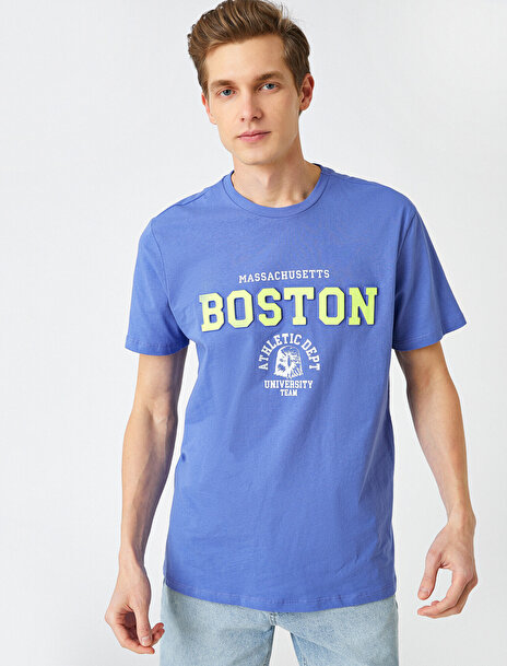 Koton Erkek Boston Baskılı Tişört Koton Erkek Boston Baskılı Tişört