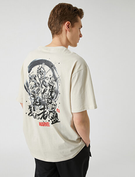 Koton Erkek Marvel Oversize Tişört Lisanslı Baskılı Koton Erkek Marvel Oversize Tişört Lisanslı Baskılı