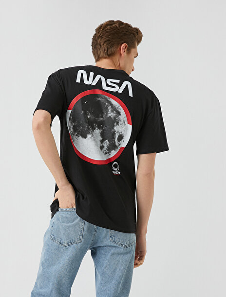 Koton Erkek Nasa Oversize Tişört Lisanslı Baskılı Koton Erkek Nasa Oversize Tişört Lisanslı Baskılı