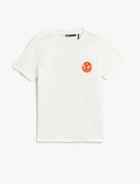 Koton Erkek Palmiye İşlemeli Tişört