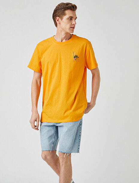 Koton Erkek Sörf Baskılı Tişört Koton Erkek Sörf Baskılı Tişört