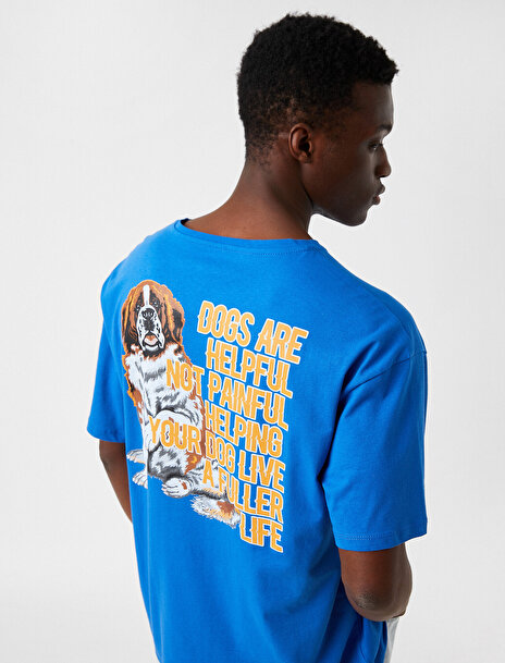 Koton Erkek Sırt Baskılı Tişört