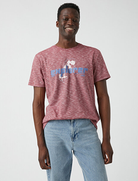 Koton Erkek Astronot Baskılı Tişört