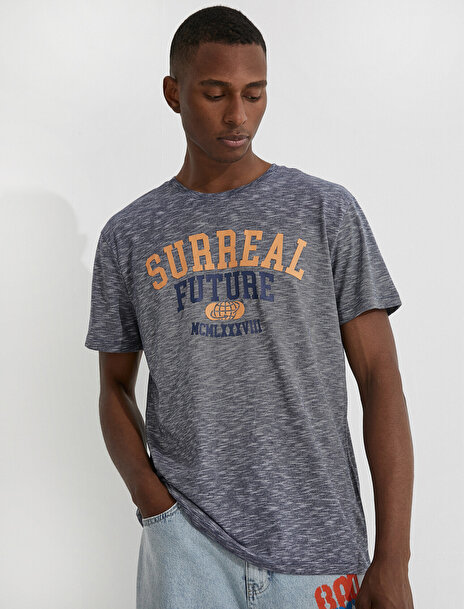 Koton Erkek Kırçıllı Baskılı Tişört