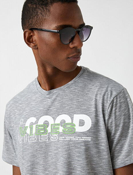 Koton Erkek Kırçıllı Baskılı Tişört