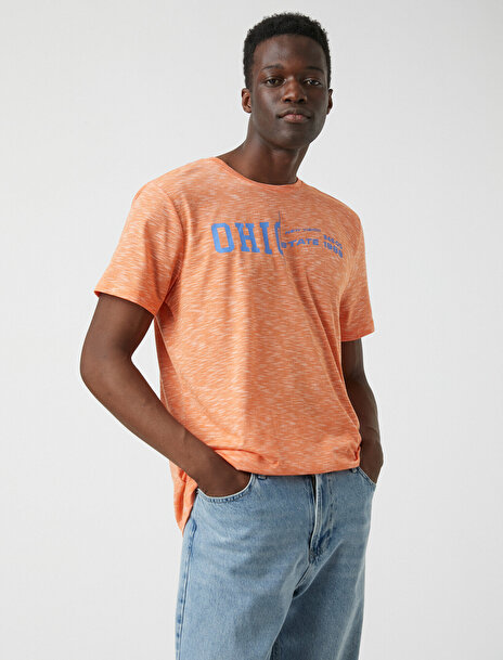 Koton Erkek Kırçıllı Baskılı Tişört