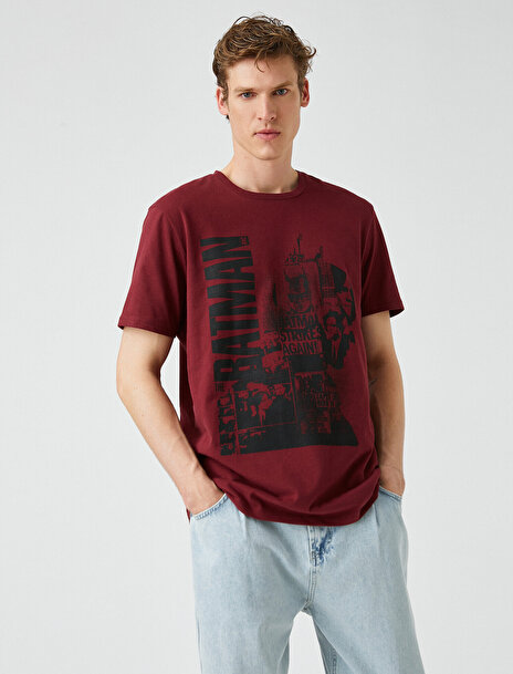 Koton Erkek Batman Tişört Lisanslı Baskılı