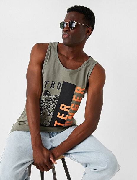 Koton Erkek Kaplan Baskılı Atlet