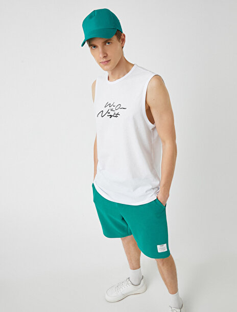 Koton Erkek Baskılı Sıfır Kol Atlet Koton Erkek Baskılı Sıfır Kol Atlet