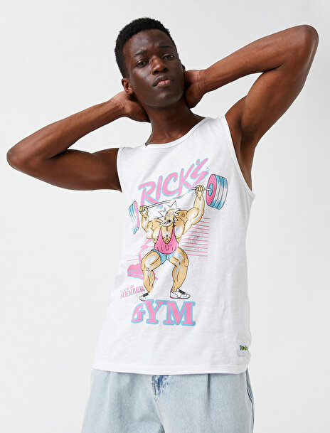 Koton Erkek Rick & Morty Lisanslı Baskılı Atlet Koton Erkek Rick & Morty Lisanslı Baskılı Atlet