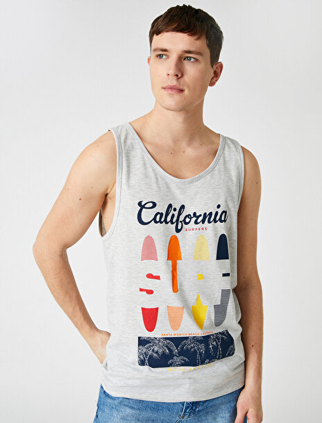 Koton Erkek Sörf Baskılı Atlet