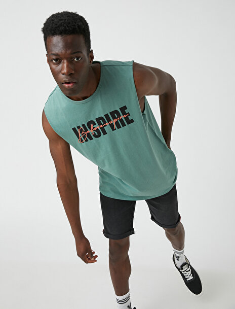 Koton Erkek Sıfır Kol Baskılı Atlet Koton Erkek Sıfır Kol Baskılı Atlet