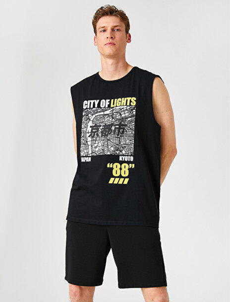 Koton Erkek Kyoto Şehir Baskılı Atlet Koton Erkek Kyoto Şehir Baskılı Atlet