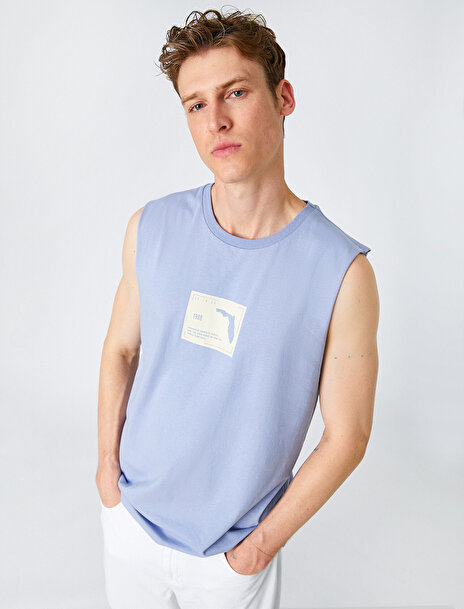 Koton Erkek Sıfır Kol Baskılı Atlet Koton Erkek Sıfır Kol Baskılı Atlet