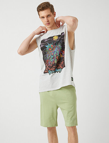 Koton Erkek Rick and Morty Atlet Lisanslı Baskılı Koton Erkek Rick and Morty Atlet Lisanslı Baskılı