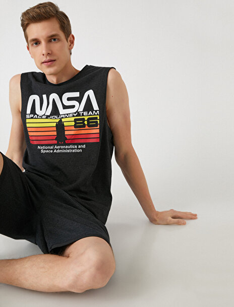 Koton Erkek Nasa Atlet Lisanslı Baskılı