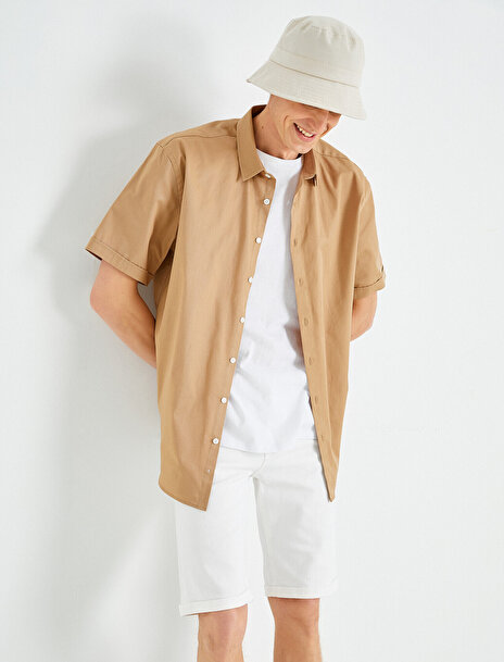 Koton Erkek Pis Paça Kot Şort