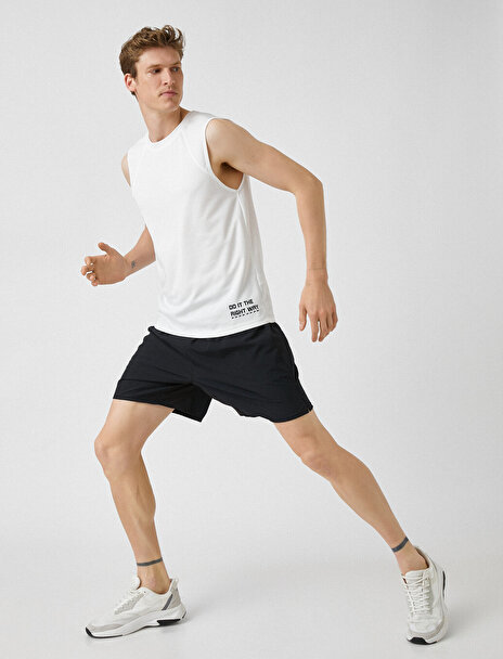 Koton Erkek Spor Şort Beli Bağlamalı