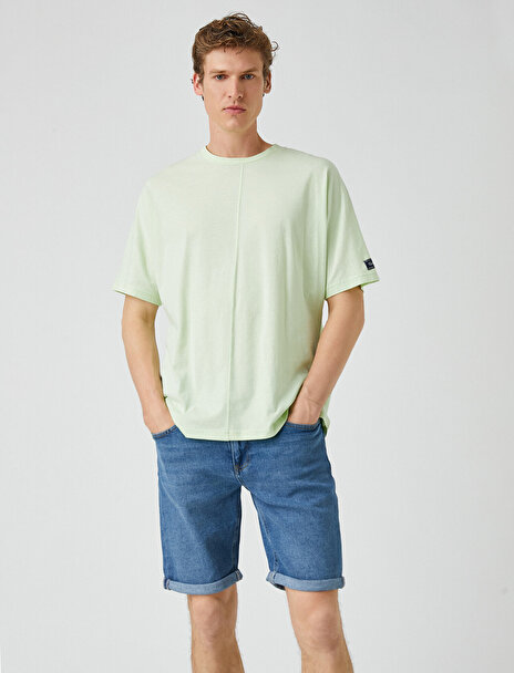 Koton Erkek Katlamalı Paça Kot Şort