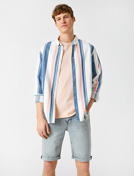 Koton Erkek Katlamalı Paça Şort