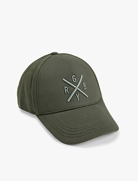 Koton Erkek İşlemeli Şapka