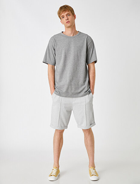 Koton Erkek Biyeli Örme Şort