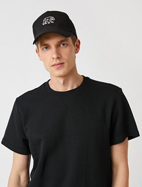 Koton Erkek İşlemeli Şapka