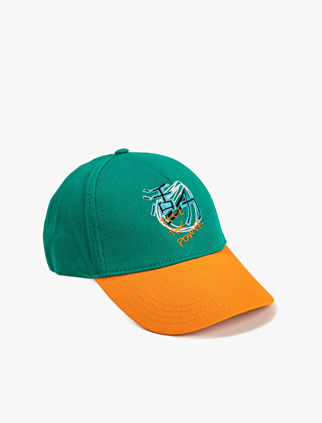 Koton Erkek İşlemeli Şapka