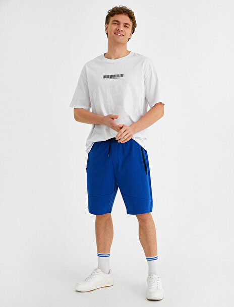 Koton Erkek Slim Fit Fermuar Cepli Şort