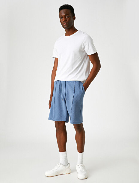 Koton Erkek Bağcıklı Biyeli Şort