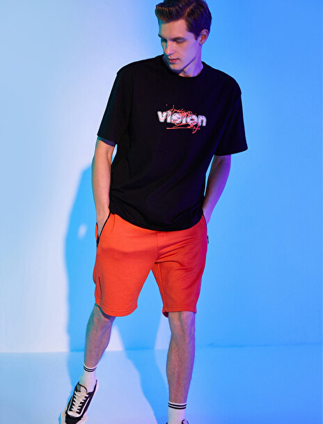 Koton Erkek Fermuar Cepli Spor Şort