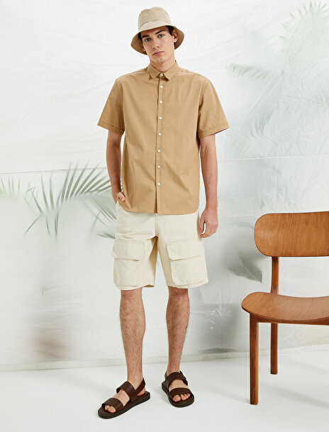 Koton Erkek Düğmeli Kargo Şort