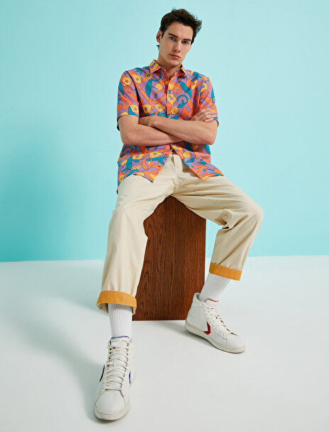 Koton Erkek Rahat Kesim Bağcıklı Pantolon Koton Erkek Rahat Kesim Bağcıklı Pantolon