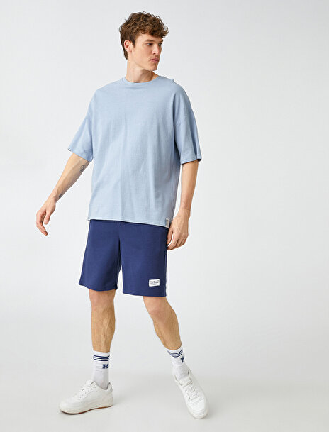 Koton Erkek Slim Fit Etiketli Şort Koton Erkek Slim Fit Etiketli Şort