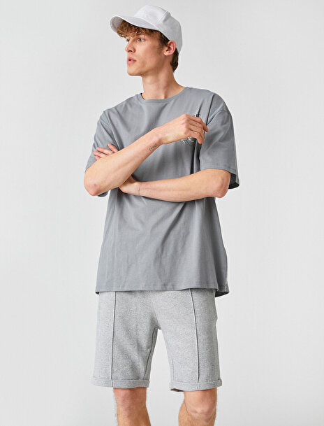 Koton Erkek Biyeli Kırçıllı Şort