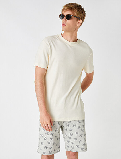 Koton Erkek Denizatı Baskılı Şort