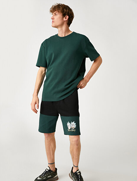 Koton Erkek Rick and Morty Şort Lisanslı Baskılı