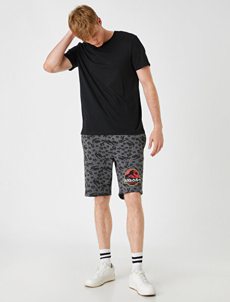 Koton Erkek Jurassic Park Şort Lisanslı Baskılı