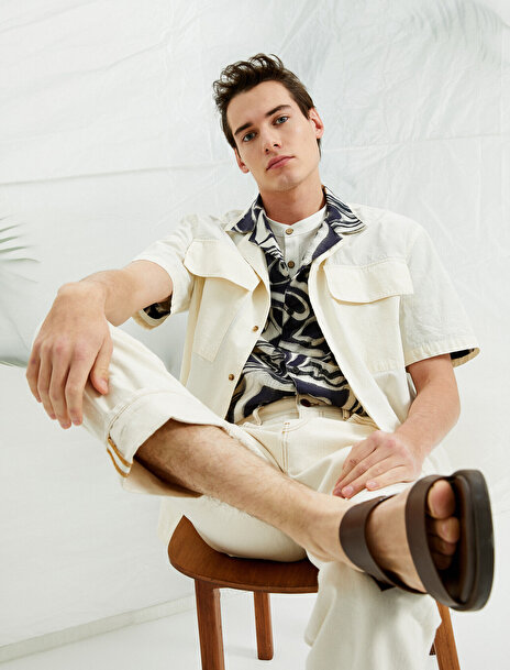 Koton Erkek Straight Fit Kot Pantolon - Mark Jean